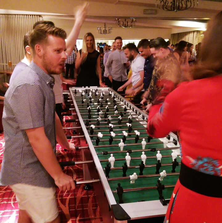 Giant Table Football Hire | 14 to 22 players | The Pod Group